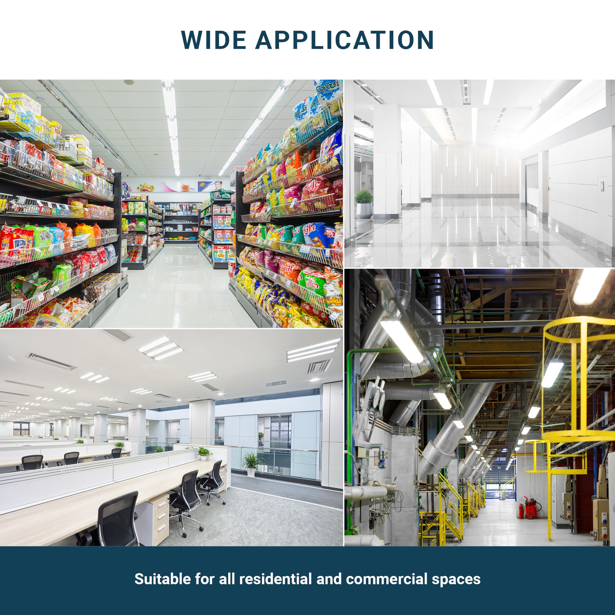 4ft T8 Tube - Clear Lens - 18W | Commercial Lighting | Parmida LED ...