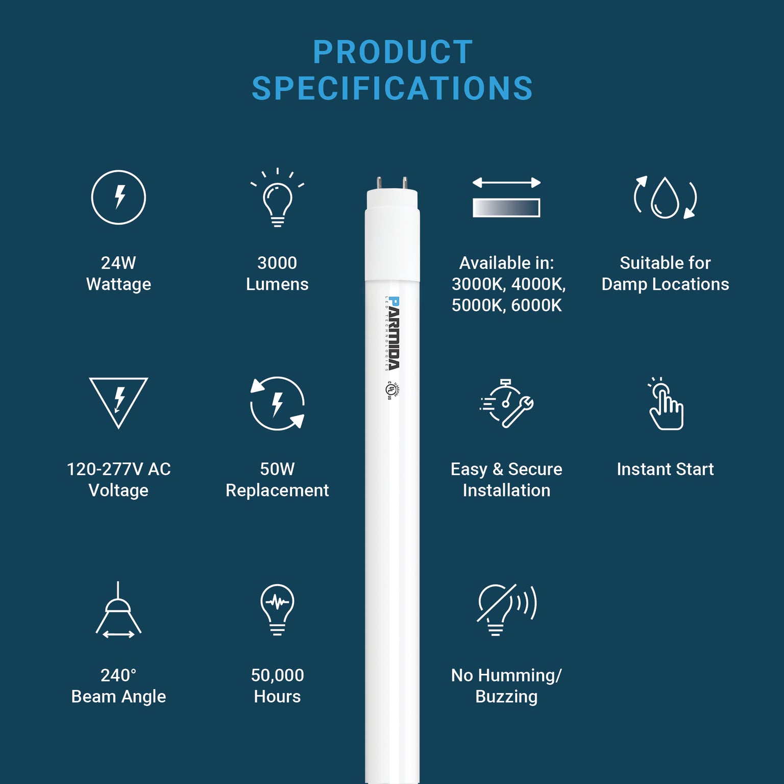 T8 Tube Lights | Commercial LED Tubes | Parmida LED — Parmida LED ...