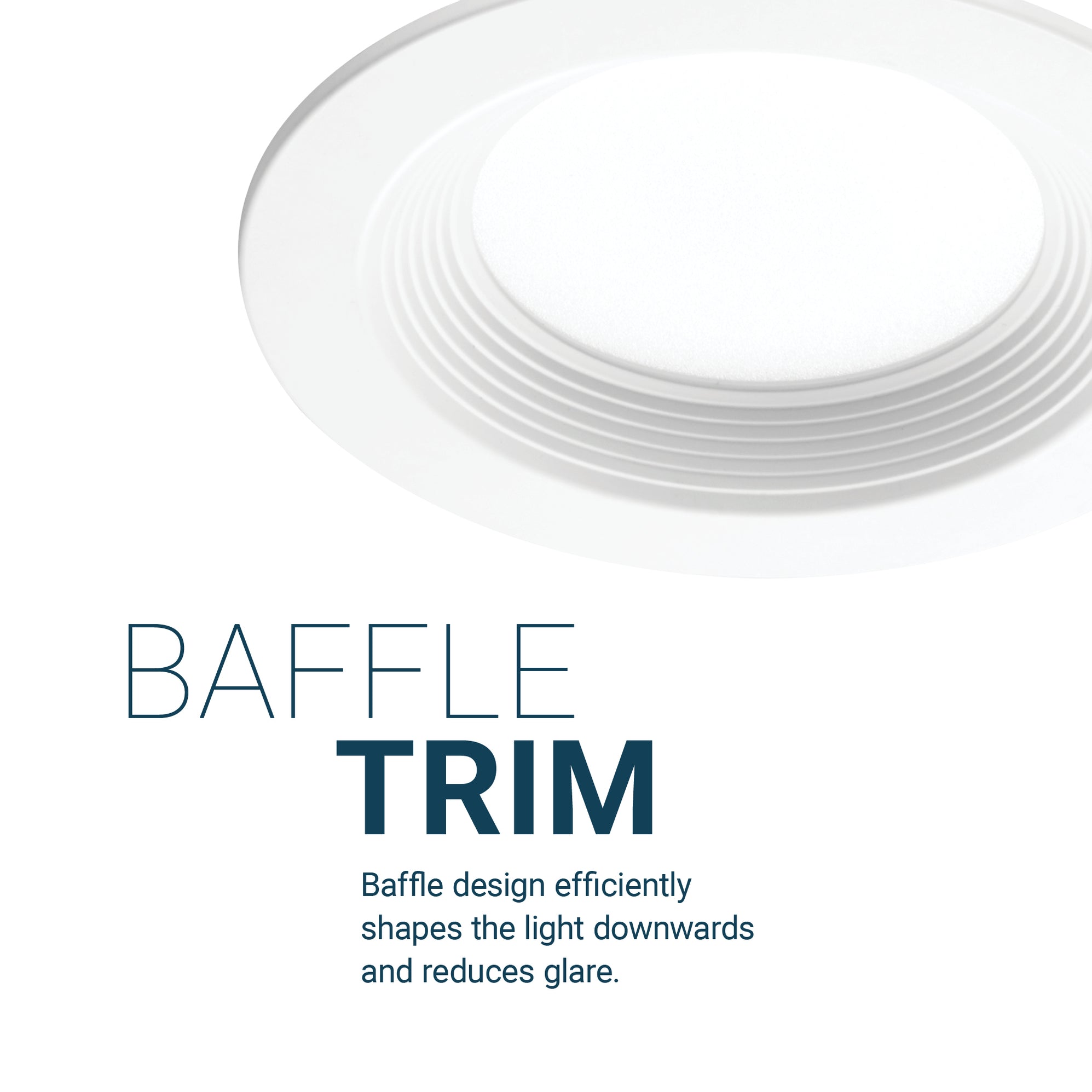 5CCT - 4" LED Baffle Trim - Retrofit Can Recessed Light - 9W — Parmida ...