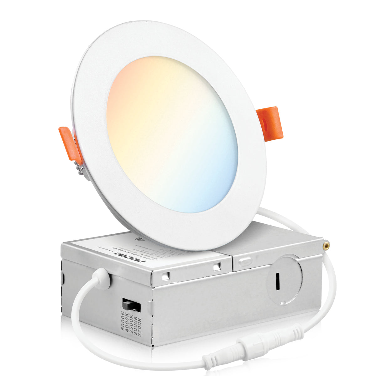 5CCT - 4" LED Recessed Ceiling Slim Panel Light with Junction Box - 9W ...